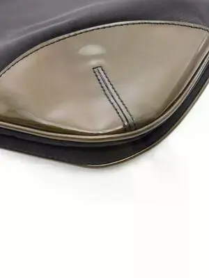 Prada 2000s Tessuto Patent-leather Shoulder Bag