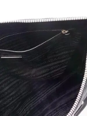 Prada Tessuto Patent-leather Shoulder Bag