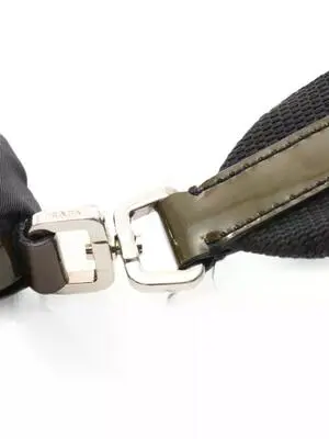 Prada Tessuto Patent-leather Shoulder Bag