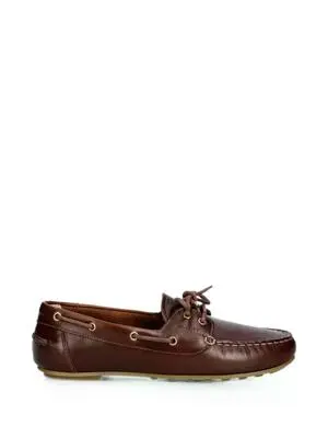 Gant Lace-up Leather Boat Shoes - Brown