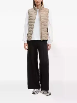 EA7 Quilted Logo-print Gilet