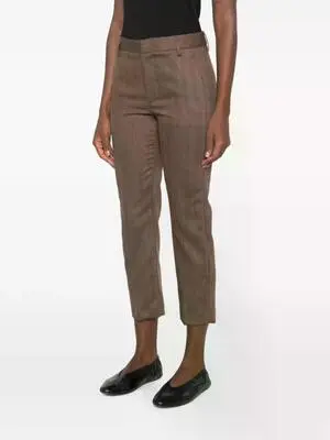 DONDUP Nima Cropped Wool Trousers
