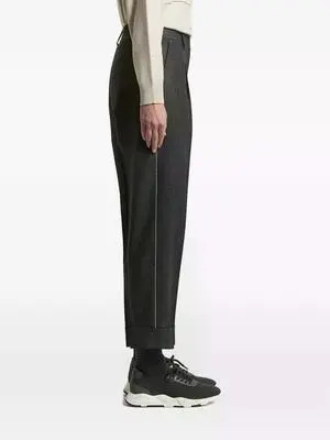 Peserico Pleated Turn-up Trousers