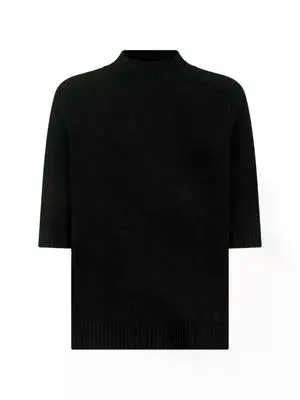 Loulou De Saison Ruth Stand-collar Cashmere Jumper - Black