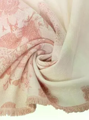 TWINSET Floral-print Frayed Scarf