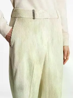 Peserico Pleat-detail Corduroy Trousers
