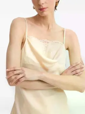 TWINSET Lace-trim Cowl-neck Top
