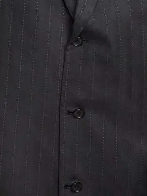 Brioni Pinstripe Single-breasted Blazer - Black