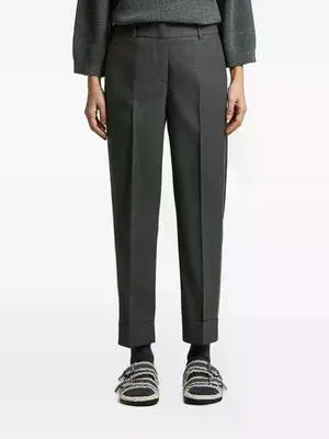Peserico Pressed-crease Trousers - Grey