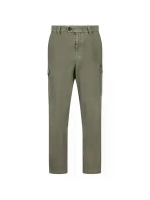 Brunello Cucinelli Flap-pocket Cargo Pants - Green