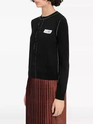 MAISON MARGIELA Button-front Wool Blend Knit Cardigan