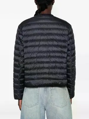 Moncler Circaete Braided Trim Short Down Jacket - Blue