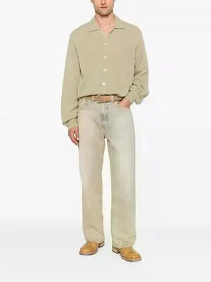 Our Legacy Evening Fuzzy Alpaca Polo Shirt