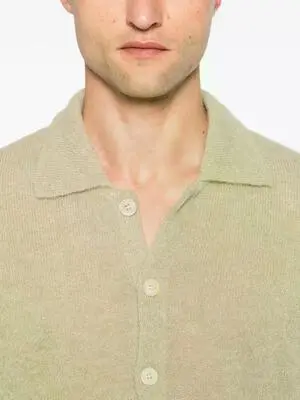Our Legacy Evening Fuzzy Alpaca Polo Shirt