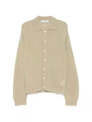 Our Legacy Evening Fuzzy Alpaca Polo Shirt - Neutrals