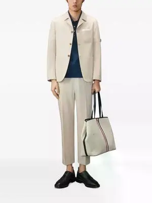 Thom Browne 4-bar Ottoman Polo Shirt