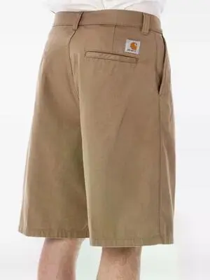 Carhartt Work In Progress Brader Logo-patch Shorts - Neutrals