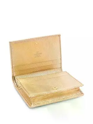 Valentino Garavani Vlogo Signature Leather Wallet