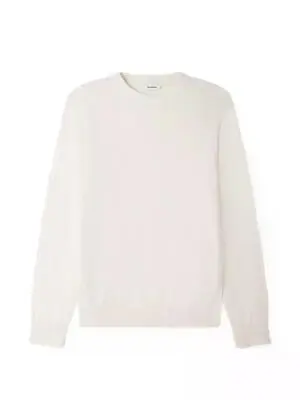 Sandro Ribbed-trim Cashmere Sweater - Neutrals