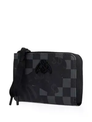 SPRAYGROUND Shark Mouth Checkered Wallet