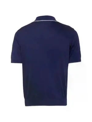 Stefano Ricci Geometric-pattern Quarter-zip Polo Shirt