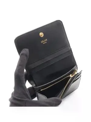 Celine 2010s Triomphe Compact Bi-fold Wallet