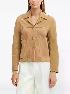 VICOLO Button-up Patch-pocket Jacket - Neutrals