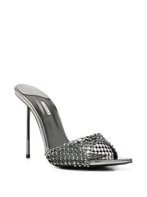 LE SILLA Gilda Crystal-embellished Pointed-toe Heeled Sandals