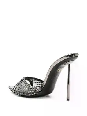 LE SILLA Gilda Crystal-embellished Pointed-toe Heeled Sandals