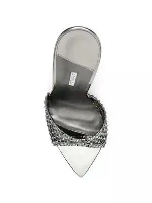 LE SILLA Gilda Crystal-embellished Pointed-toe Heeled Sandals