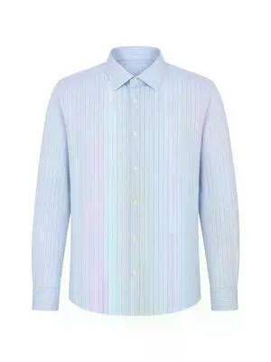 COSTUMEIN Eric Ml Vertical-stripe Long-sleeve Shirt - Blue