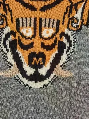 Gucci Tiger Print Crew Neck Sweater