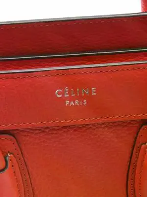 Celine Luggage Nano 2-way Tote Bag - Red