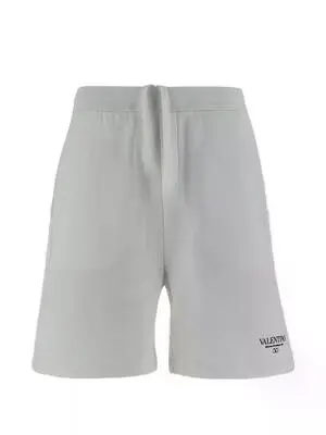 Valentino Garavani Logo-print Drawstring Shorts - Grey