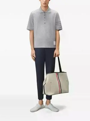 Thom Browne 4-bar Jersey Polo Shirt