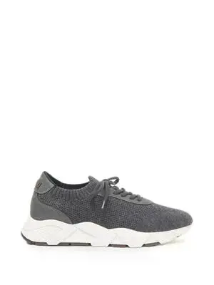 Peserico Lace-up Panelled Sneakers - Grey