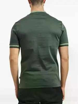 BOSS Striped-trim Cotton T-shirt