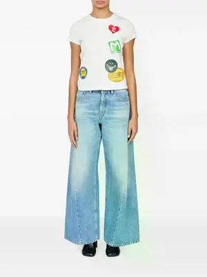 MAISON MARGIELA Sticker-print Cotton T-shirt