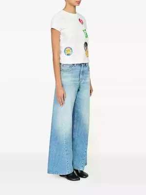 MAISON MARGIELA Sticker-print Cotton T-shirt