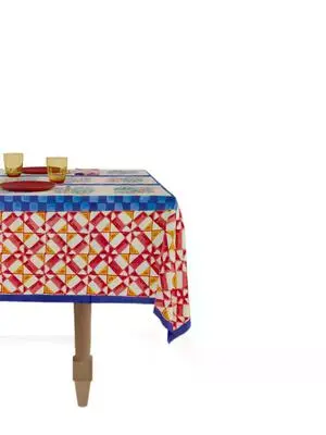 LISA CORTI Positano Floral-print Tablecloth