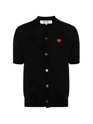 Play Comme Des Garcon Short Sleeve Cardigans For Men