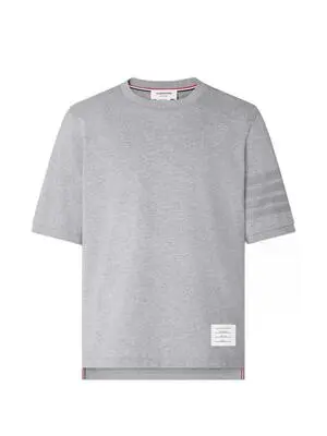 Thom Browne 4-bar Ottoman T-shirt - Grey