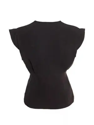 Theory V-neck Pleated Blouse
