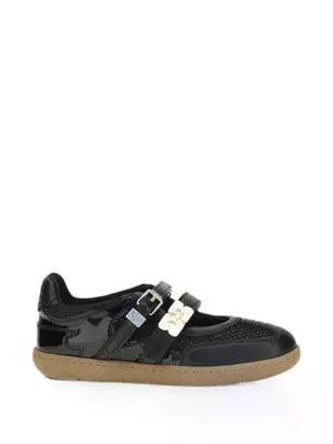 GANNI Sue Panelled Ballet Flats