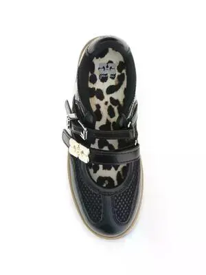 GANNI Sue Panelled Ballet Flats