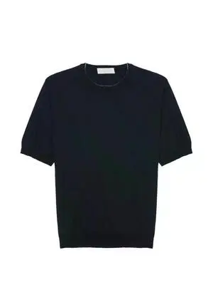 LUIGI GENTILE Short-sleeve Crew-neck T-shirt - Blue