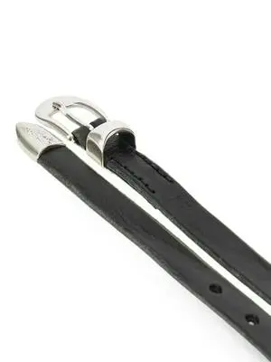 Our Legacy Buckle-fastening Leather Belt - Black