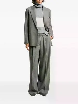 Peserico Pleat-detail Elasticated-waist Trousers