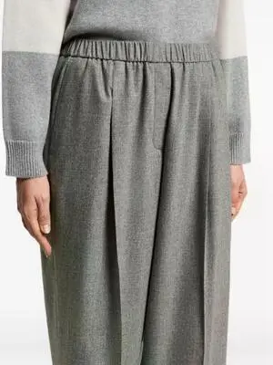 Peserico Pleat-detail Elasticated-waist Trousers
