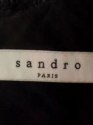 Sandro Guipure Lace Sleeveless Midi Dress